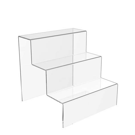 3 Step Display Stands Acrylic Display Risers Displaypro Uk