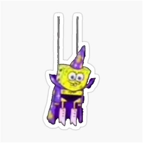 Spongebob Wizard Sticker For Sale By Kykyswan Redbubble
