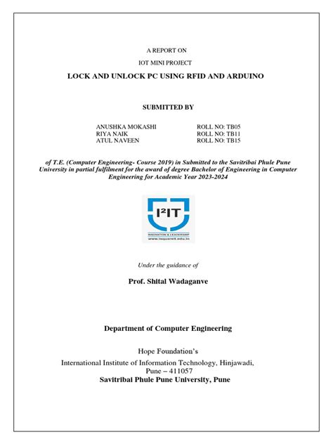 iot mini projject report download free pdf radio frequency
