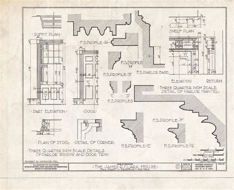 Blueprint Habs Ny26 Cal1 Sheet 9 Of 9 James R Clark House Main