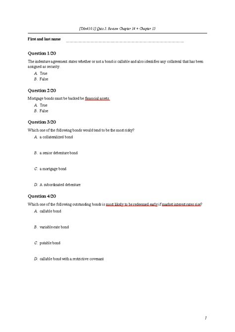 [tan410 1] quiz 5 review chapter iu 14 chapter 15 questions