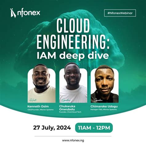Speaker On Cloud Engineering Iam Deep Dive Chukwuka Onwubolu Posted On The Topic Linkedin