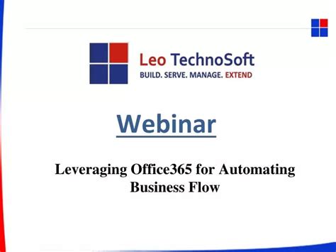 Ppt Leveraging Office365 For Automating Business Flow Powerpoint