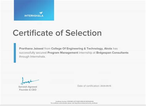 Prarthana Jaiswal On Linkedin Successfully Got The Certificate Of