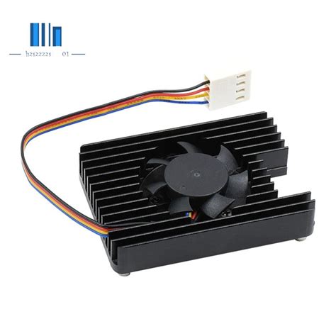 เคสฮีตซิงก์พัดลมระบายความร้อน อะลูมิเนียม พร้อม 12v 3007 Pwm สําหรับ Raspberry Pi Cm4 Pi Compute