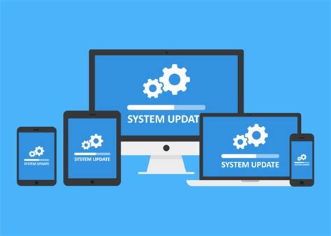 System Software Update And Upgrade Concept Vector Image