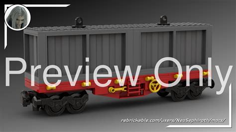 Lego Moc Container Wagon By Neosephiroth Rebrickable Build With Lego