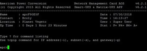 Tutorial Apc Ups Discover The Ip Address Step By Step