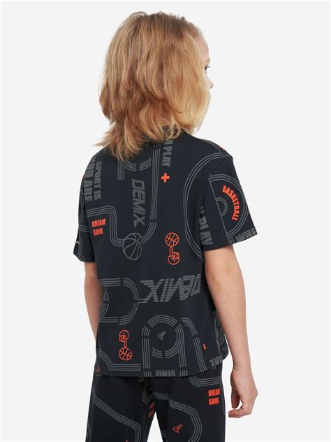 Футболка для хлопчиків Demix 126389dmx B4 чорний колір — купити за 199 грн в інтернет