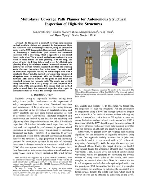 Pdf Multi Layer Coverage Path Planner For Autonomous Structural Inspection Of High Rise Structures