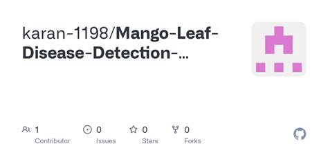 Github Karan 1198mango Leaf Disease Detection Using Image Processing Deep Learning