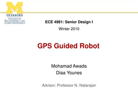 Ppt Gps Guided Robot Powerpoint Presentation Free Download Id4311595