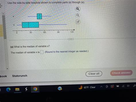 Solved Book 1 Use The Side By Side Boxplots Shown To