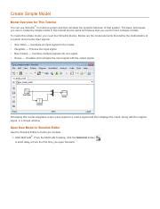 Lab Attachment Simulink Tutorial Pdf Create Simple Model Model Overview For This Tutorial