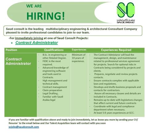 Saudi Consulting Services Saud Consult On Linkedin Contract