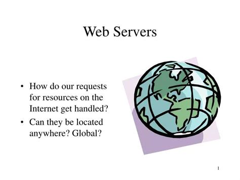 PPT Web Servers PowerPoint Presentation Free Download ID