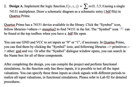 Solved 2 Design A Implement The Logic Function Fxyz