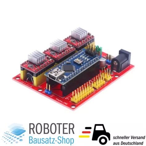 cnc shield v4 kit arduino nano board mit a4988 grbl controller eur 20