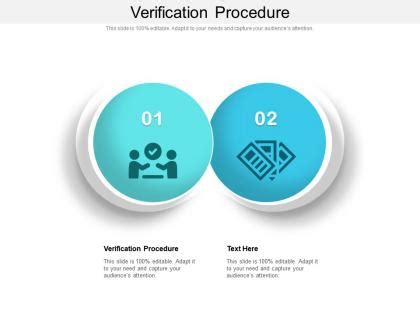 Verification Procedures PowerPoint Presentation And Slides PPT Presentation SlideTeam