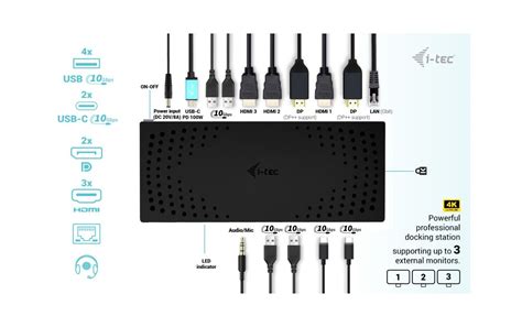 Docking Station Itec Usb Usb C Thunderbolt X K Docking Station Gen Power Delivery