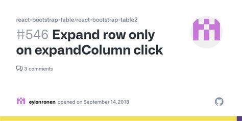 Expand Row Only On Expandcolumn Click · Issue 546 · React Bootstrap