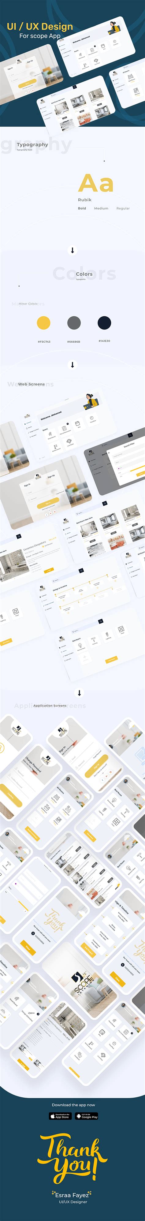 UI UX Design For Scope App Behance