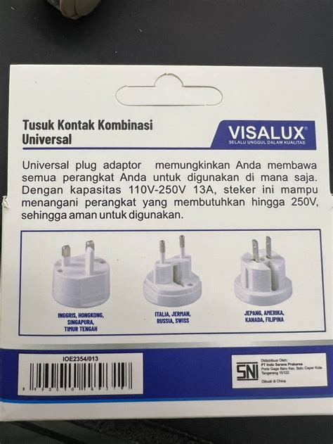 Jual Travel Adaptor Universal Multi Plug Combination Visalux 8931 8941 Shopee Indonesia