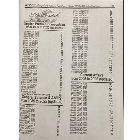 Css Compulsory Subjects Solved Past Papers 40 Years Papers By Hsm Pk Book Shop