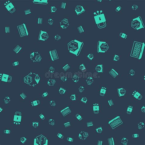 Seamless Cyber Pattern Stock Illustrations 7220 Seamless Cyber