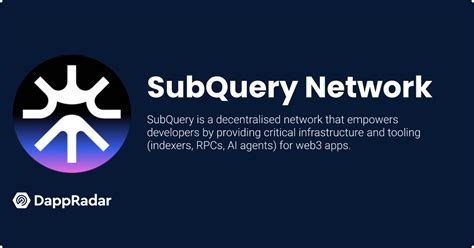 Subquery Network Project Overview Analytics And Data Dappradar