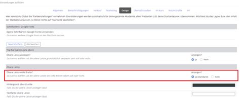 Volle Breite Für Menüleiste Und Obere Leiste Apprex Hilfe Und Support