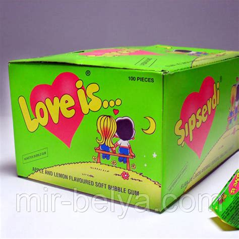 Жвачки Love is яблоко лимон жевательная резинка лове ис: продажа, цена ...