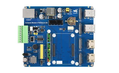 树莓派计算模块核心板底板 B型 Compute Module 4 Poe扩展板适用于cm4所有版本