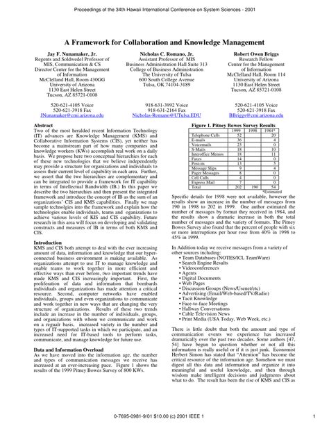 PDF A Framework For Collaboration And Knowledge Management PDF