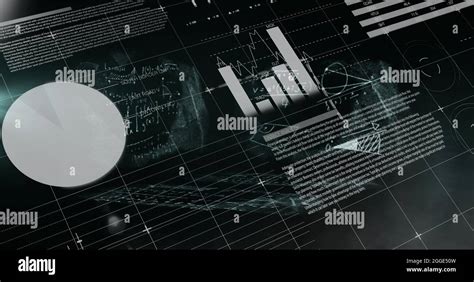 Mathematical Equations Floating Against Statistical Data Processing