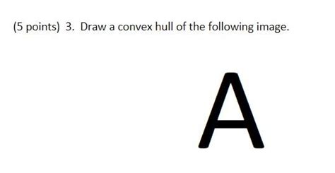 Solved Points Draw A Convex Hull Of The Following Chegg