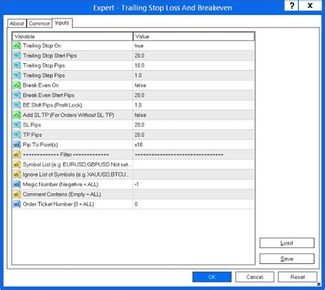Trailing Stop Loss And Breakeven Buy Trading Utility For Metatrader 4