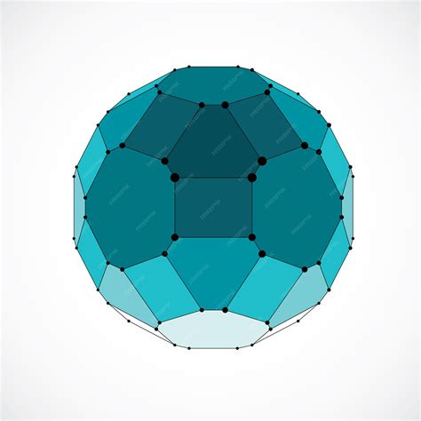 Premium Vector Abstract Vector Low Poly Object With Black Lines And Dots Connected Green 3d