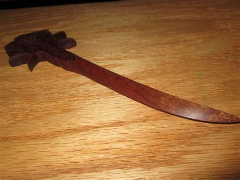 Hair Stick Kushiels Dart In Mahogany Etsy