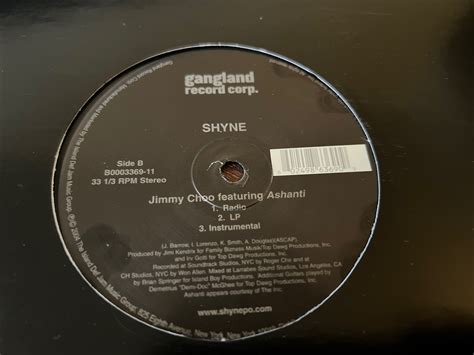Shyne Feat Ashanti Jimmy Choo 12 Promo Single 2004 Vinyl Record
