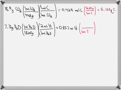 Solved An Unknown Compound Contains Only C H And O Complete Combustion Of 7 40 G Of This