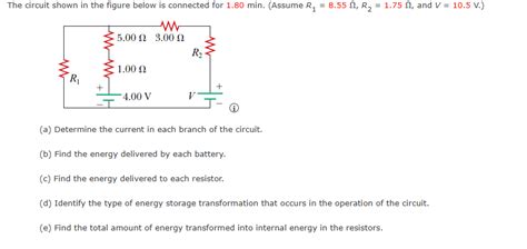 Solved Rcuit Shown In The Figure Below Is Connected For