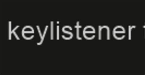 Java Add Keylistener To Jframe Imgur