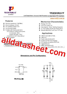 TPD E DRLR TP Datasheet PDF TECH PUBLIC Electronics Co LTD