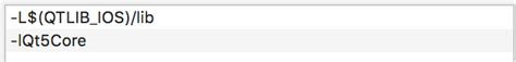 C Qt Library Imported In Ios Native Sdk Stack Overflow