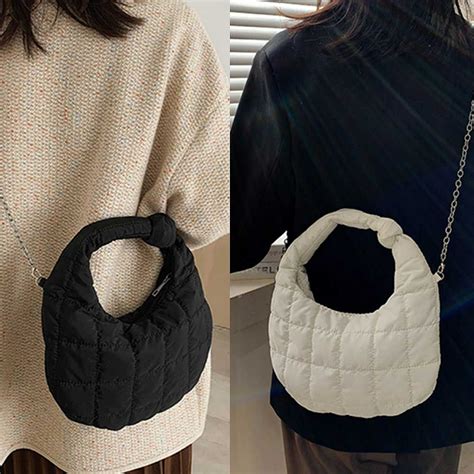 누빔 매듭 가방 체인 퀄팅 크로스백 라운드 토트백 Wb4696b