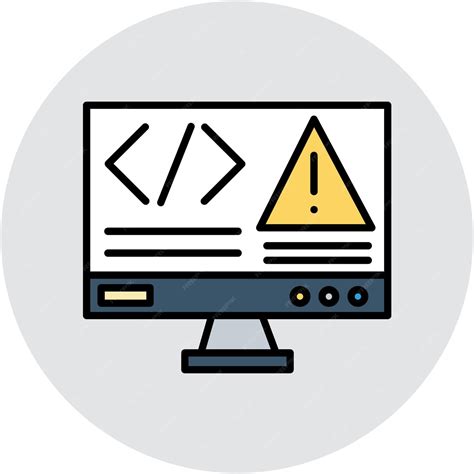 Premium Vector Code Error Vector Illustration Style