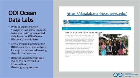 Engaging Students With An Ooi Ocean Data Lab