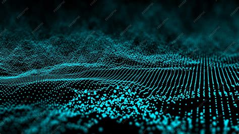 Premium Photo Abstract Dark Background With Moving Loop And Flicker Particlesmotion Graphic