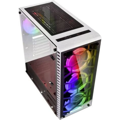 Kolink Observatory Rgb Midi Tower Pc Skříň Bílá 4 Předinstalované Led Ventilátory Boční Okno